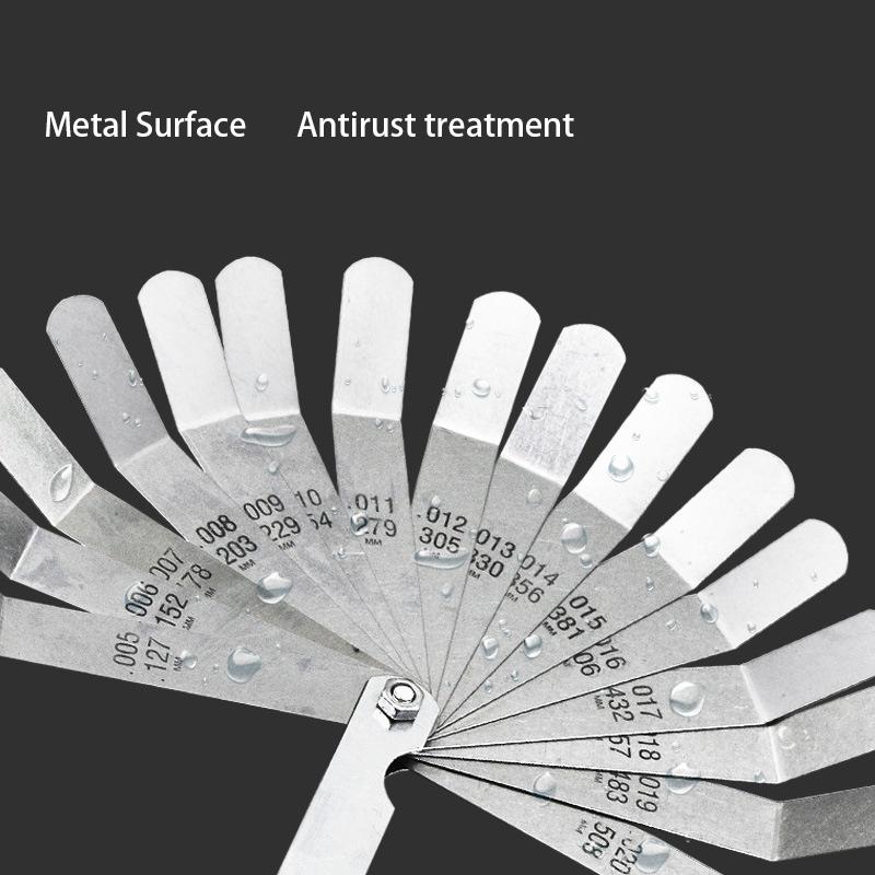 MeterMall – jauge d'épaisseur 16 pièces/ensemble, 0.127-0.508mm, pour ...