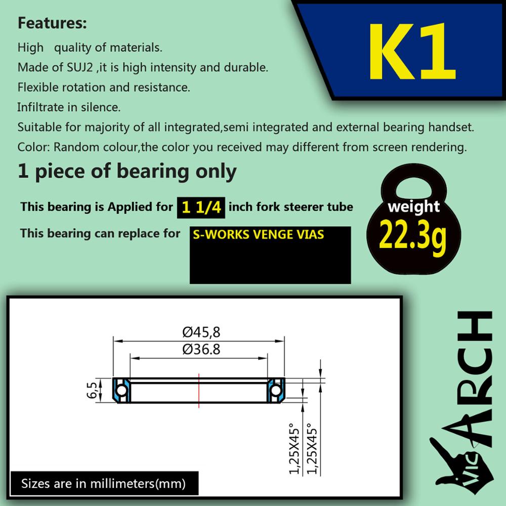 vicarch Bearing Road Bike MTB Headset 1 3/8"Bearin... – Grandado