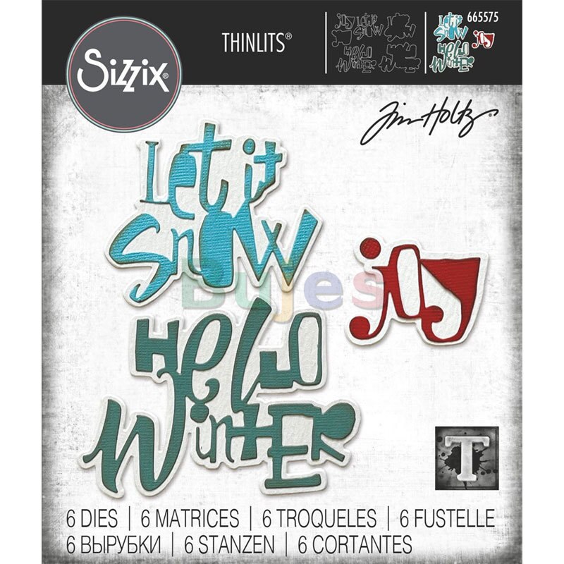 665575-Troquel Sizzix Thinlits 6PK de palabras fes... – Grandado