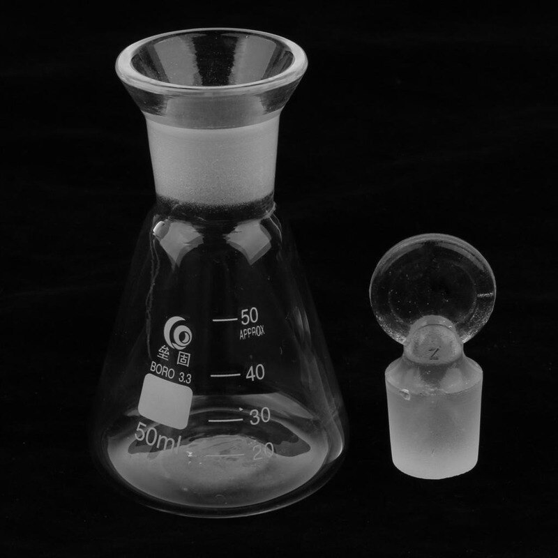2Pcs Laboratory Borosilicate Glass Narrow Neck Erl... – Grandado