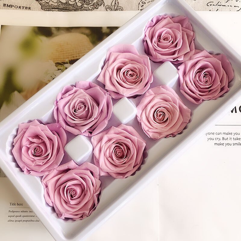 8Pcs/Box Preserved Rose Level B Flowers Immortal R... – Grandado