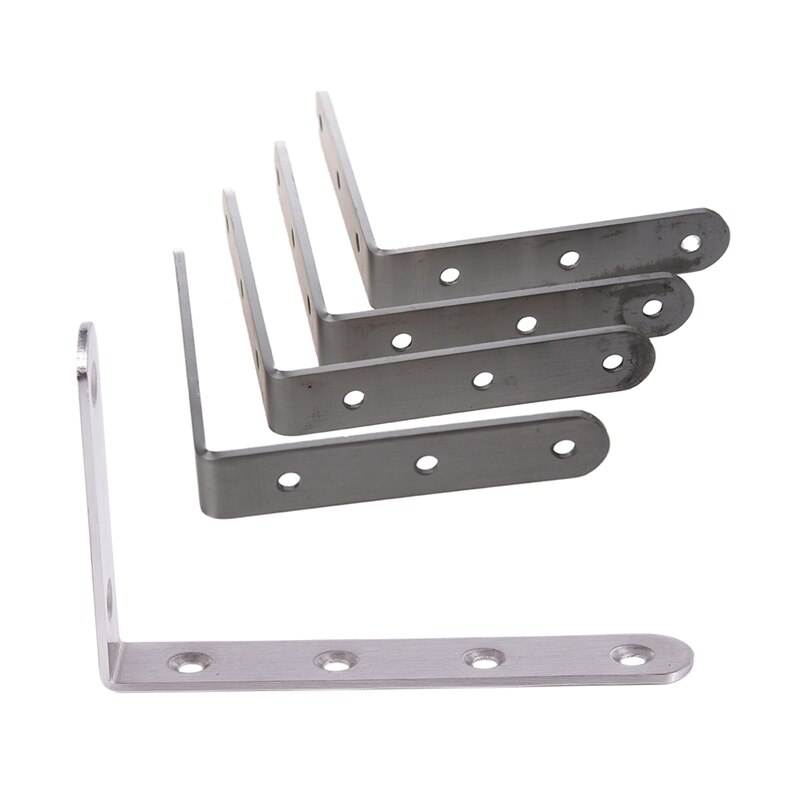 4 X Rvs Plank Ondersteuning Corner Brace Hoek Beug... – Grandado