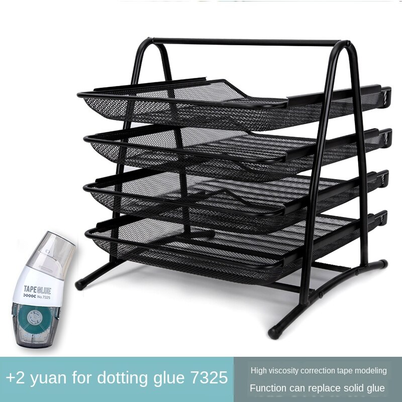 Mesh Ocument Shelf Three Layer Four-layer Document... – Vicedeal