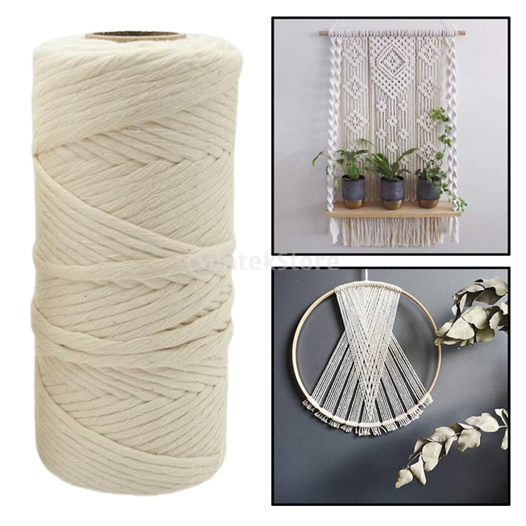 3mm 4mm Cotton Cords Macrame Rope Single Thread Ro... – Grandado