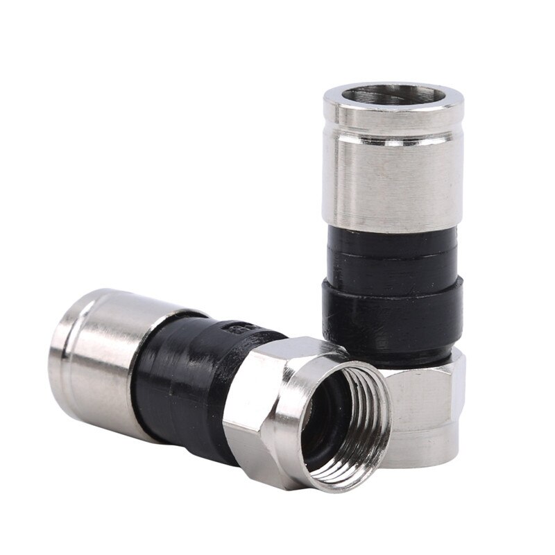 10Pcs F-Type Male Plug Compression Connectors For ... – Grandado