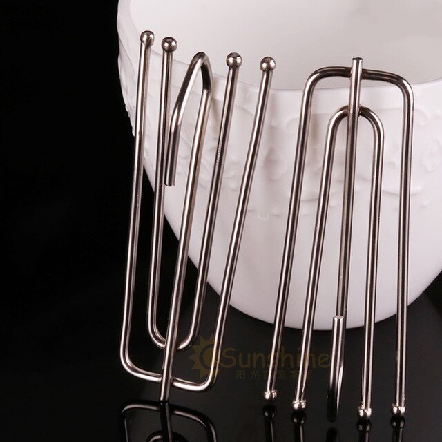 30Pcs Rvs Gordijn Tape Haak Vier Vork Haak Gordijn... – Grandado