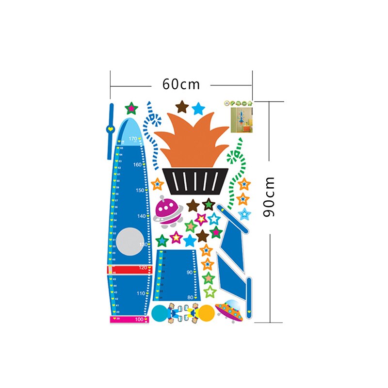 Space Rockets Style Stickers Cute Movable Wall Sti... – Grandado