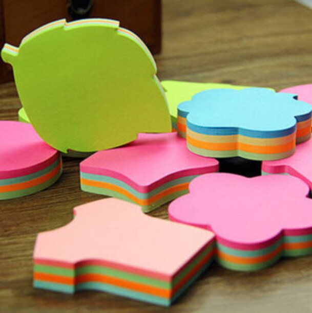 100 Pages Multicolor Sticky Notes Cute Love Memo P... – Grandado