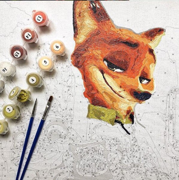 Colorful eyes painting By Numbers DIY Girl with da... – Grandado