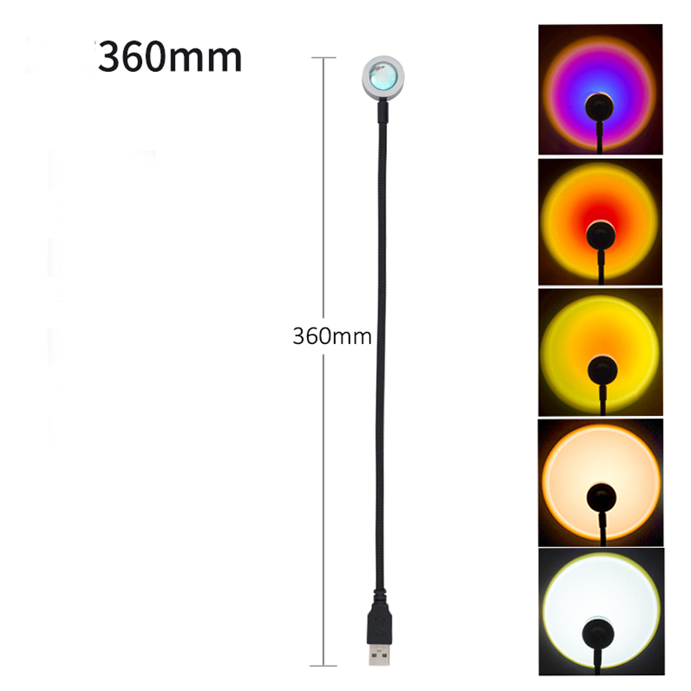 Sunset Projection Lamp USB Rainbow Atmosphere Nigh... – Grandado