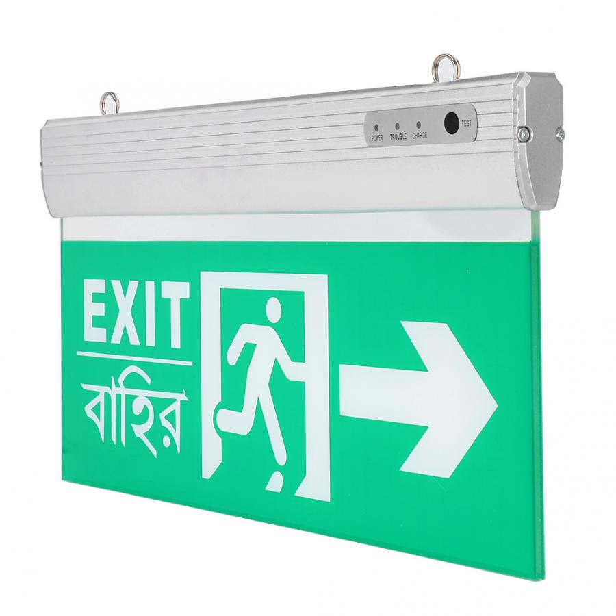 LED Exit Sign PMMC Emergency Safety Evacuation Lig... – Grandado