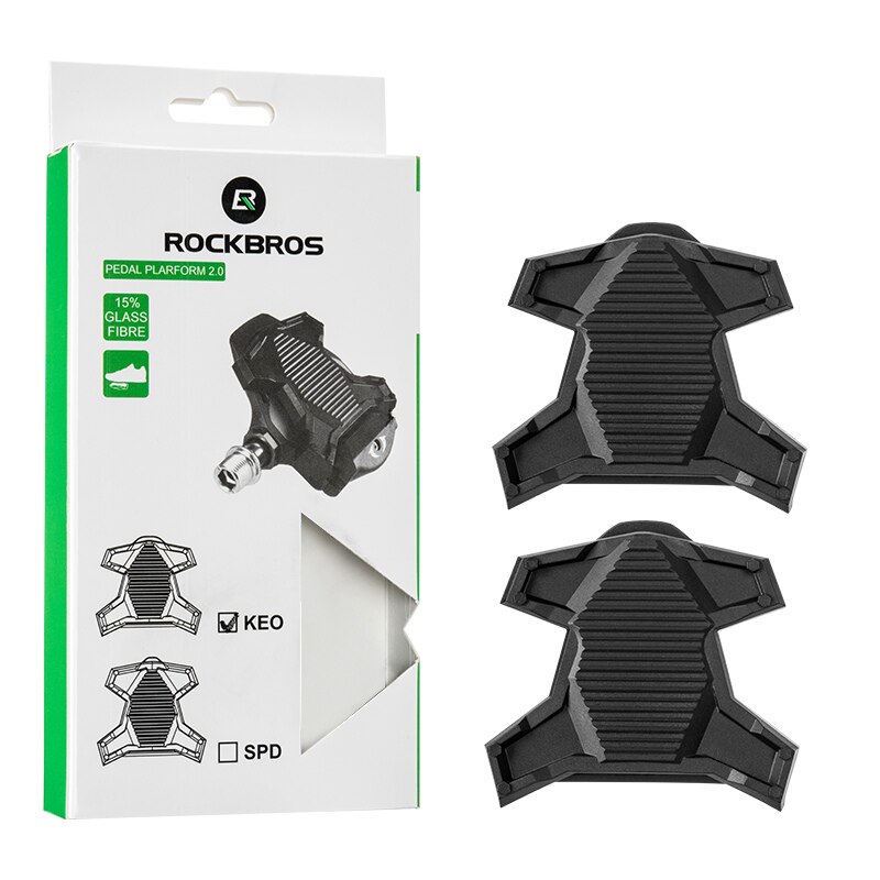 Rockbros cykelpedal clipless platform adapter peda... – Grandado