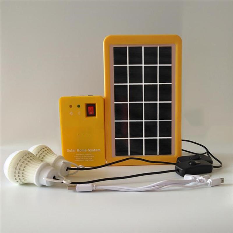 Outdoor Portable Solar Home System Kit DC Solar Pa... – Grandado