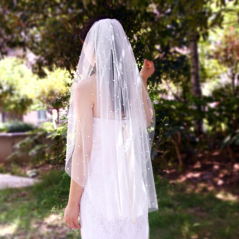TOPQUEEN V05 wedding veil 1 layers Bridal veils pe... – Grandado