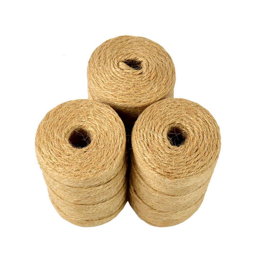 150M Natural Jute Twine Burlap String Hemp Rope Pa... – Vicedeal