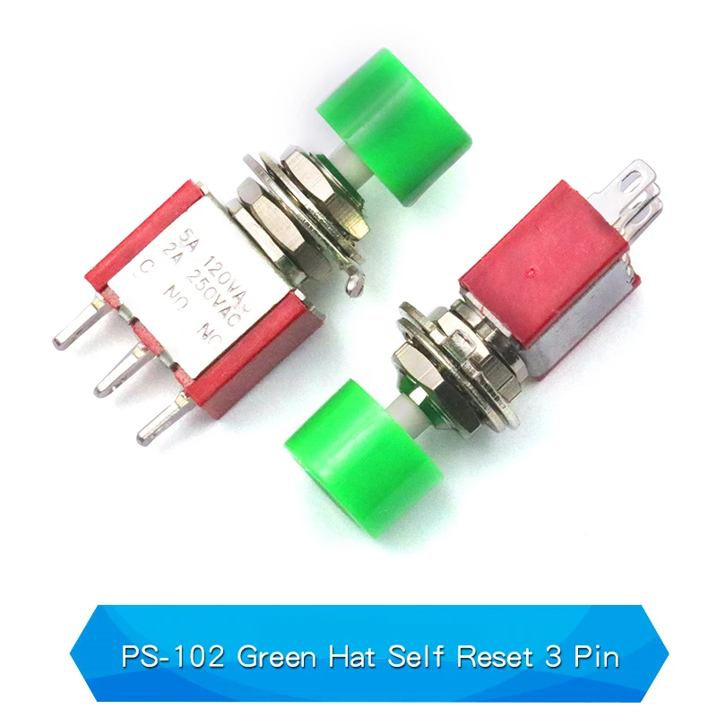 1 PCS Push Button Switch Jog Toggle Switch PS-102 ... – Grandado
