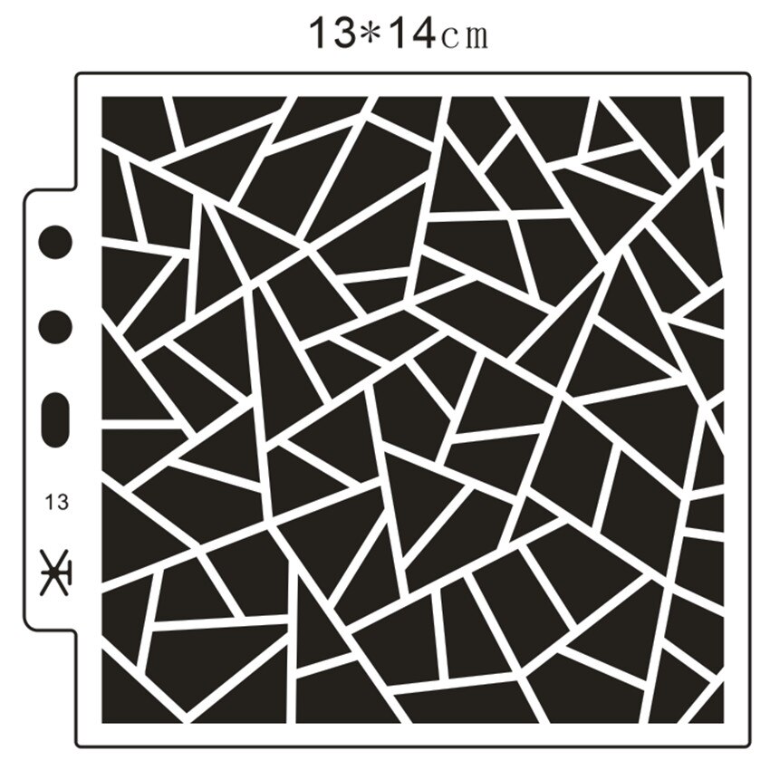 Shattered glass shield DIY cake scrapbook stencils... – Grandado