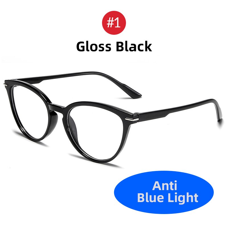 Cat Eye Blue Light Blocking Glasses Women Matte Bl... – Grandado
