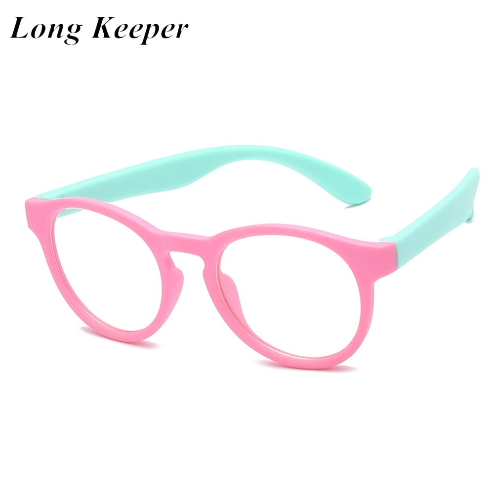 Kids Round Anti Blue Light Glasses Children Flexib... – Grandado