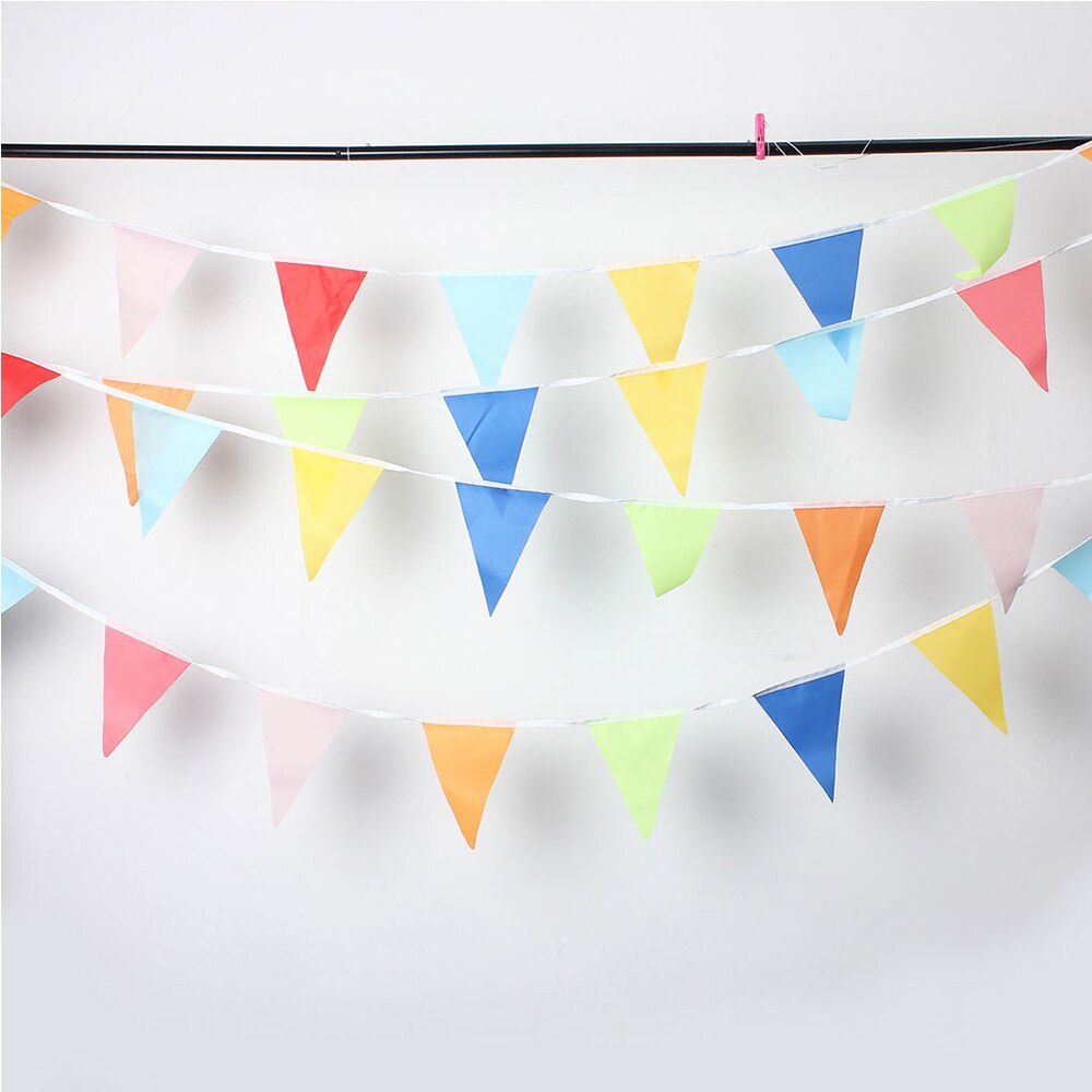 10M Colorful Banner Bunting Pennant Flags Cute Par... – Vicedeal