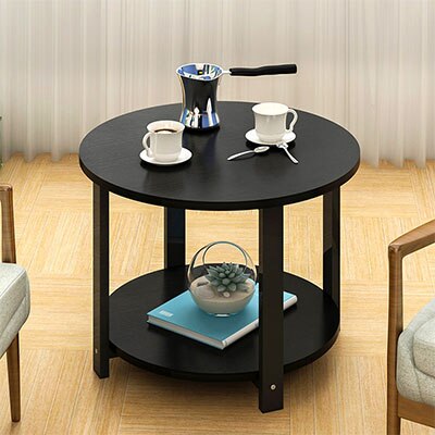 Tea table is round table Angle of modern sofa edge... – Vicedeal