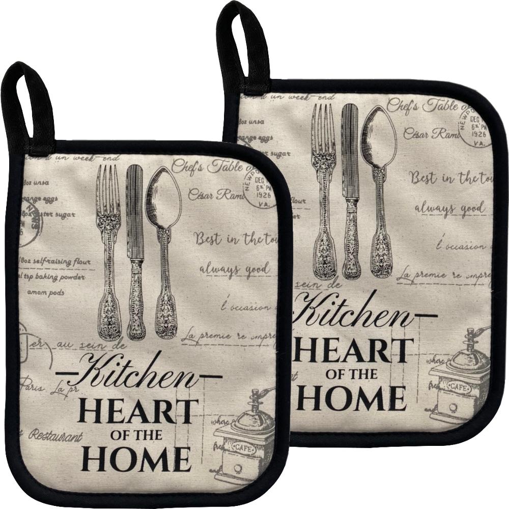 2 PCS Quilted Cotton Pot Holders with Pocket Heat ... – Grandado