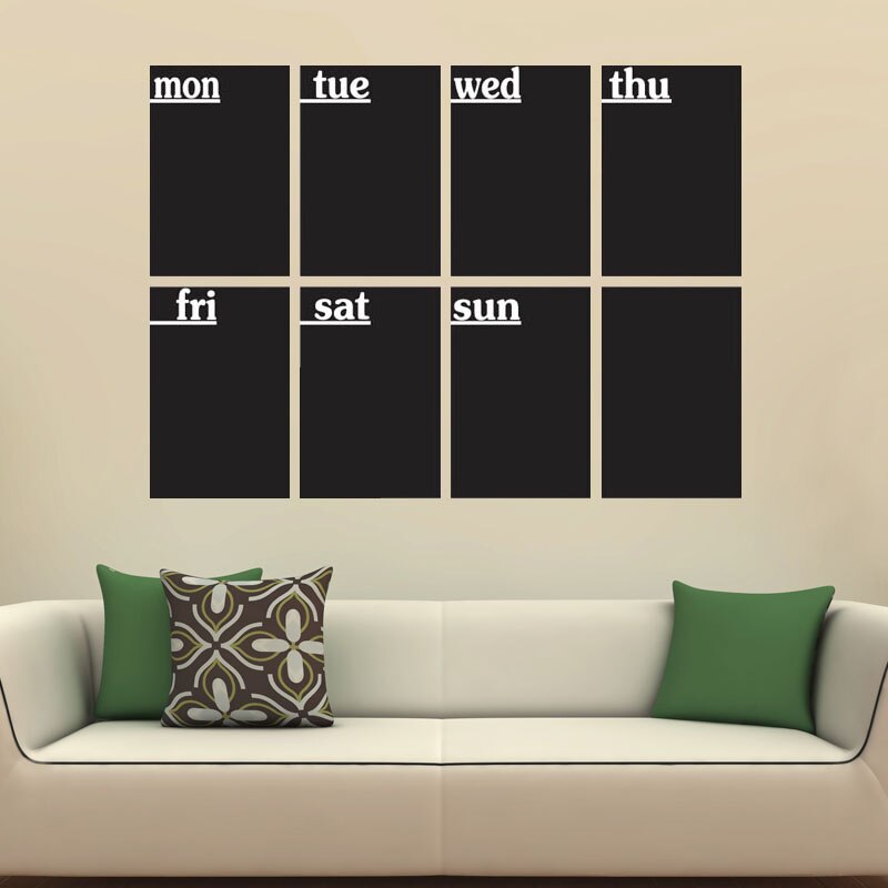 8pcs A4 Removable Chalkboard Vinyl Wall Sticker Bl... – Grandado