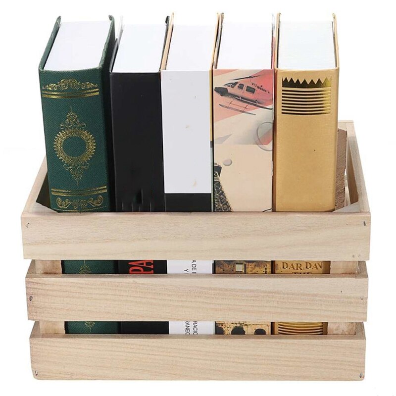 Wood Storage Box Batten Thicken Fruit Decorated Bo... – Grandado