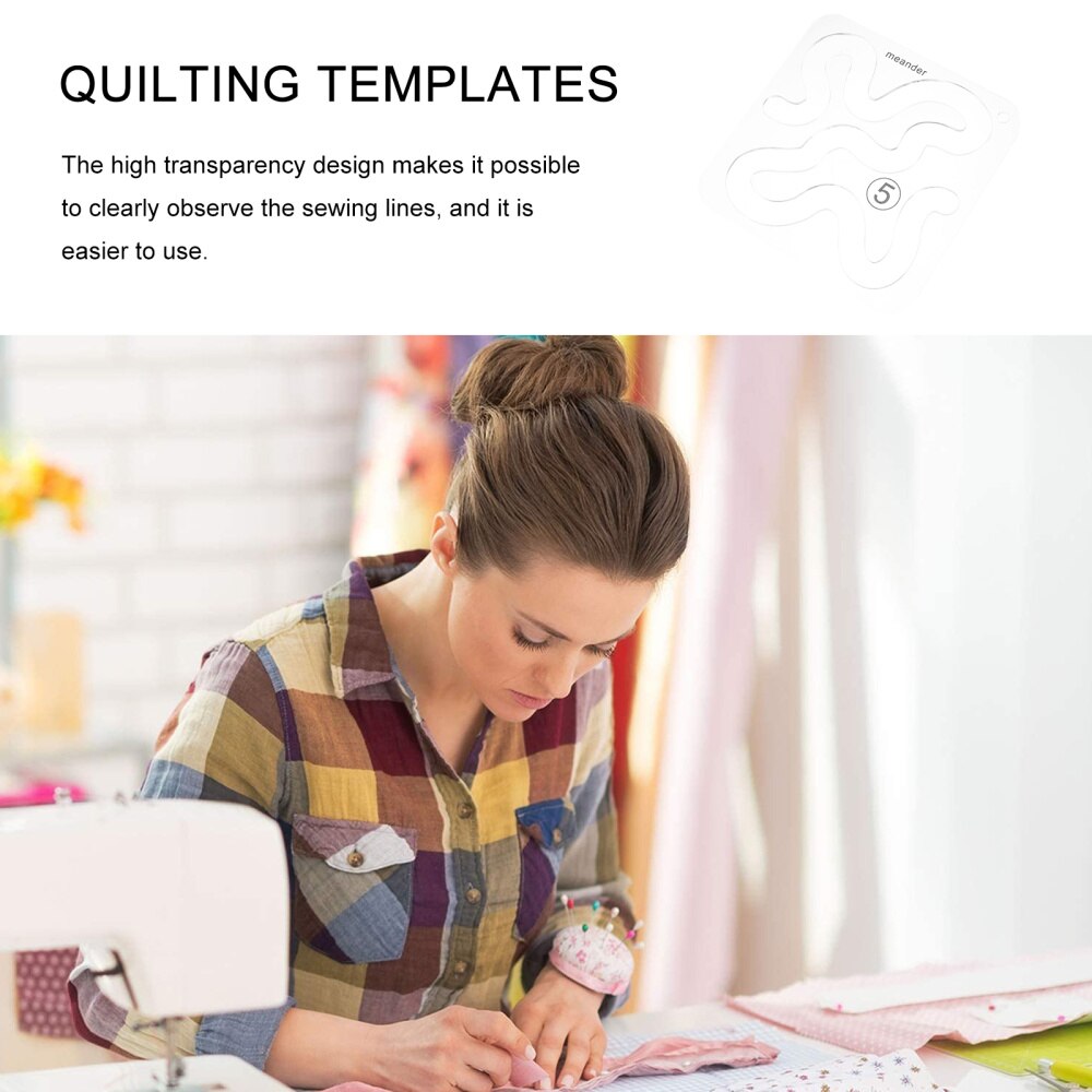 1pc Quilting Templates Meander Ruler Template Mach... – Grandado