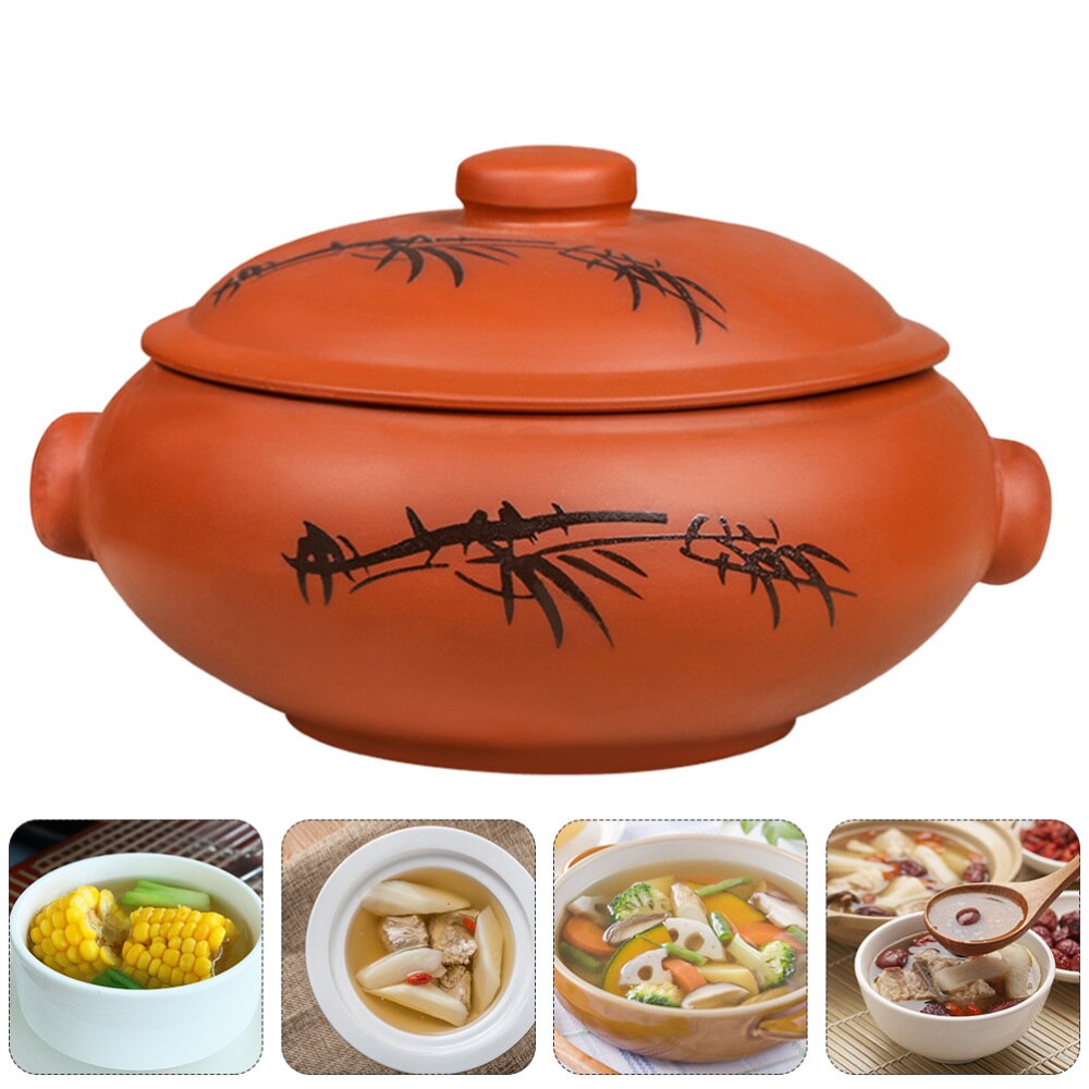 1pc Ceramic Stew Pot Casserole Steam Pot Kitchen C... – Vicedeal