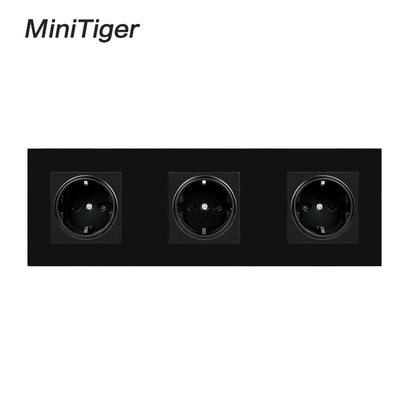 Minitiger White Wall PC Panel 3 Way Power Socket P... – Grandado