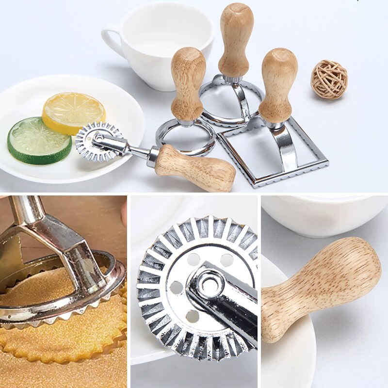 Square Round Ravioli Stamp Pasta Cutter Make Home ... – Vicedeal