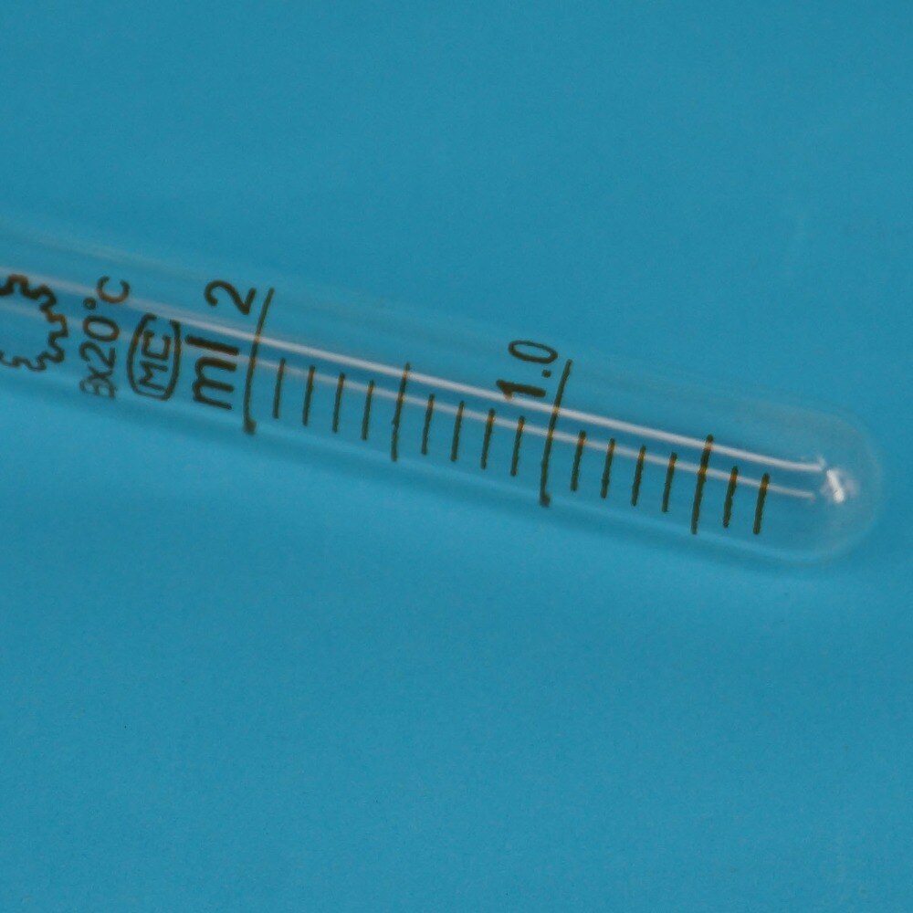 2ml Graduated Line Lab Clear Glass Test Tube Round... – Vicedeal