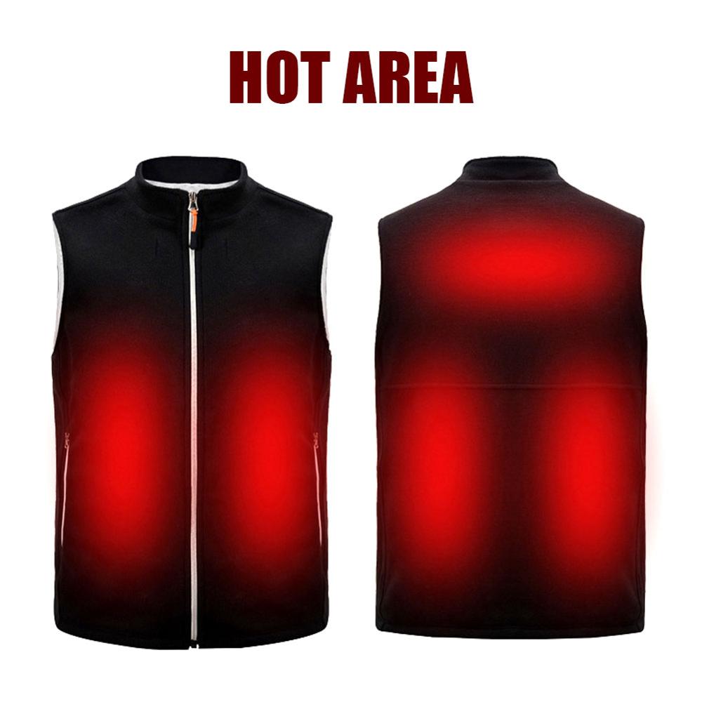 M-XXXL 5 Zones winter Smart heating Cotton Vest US... – Grandado