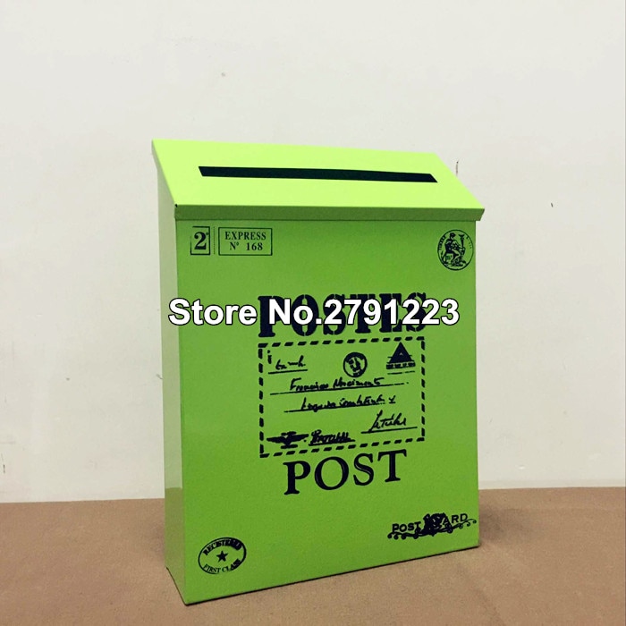 7 Colors Vintage Metal Mail Box Case Metal Tin New... – Vicedeal