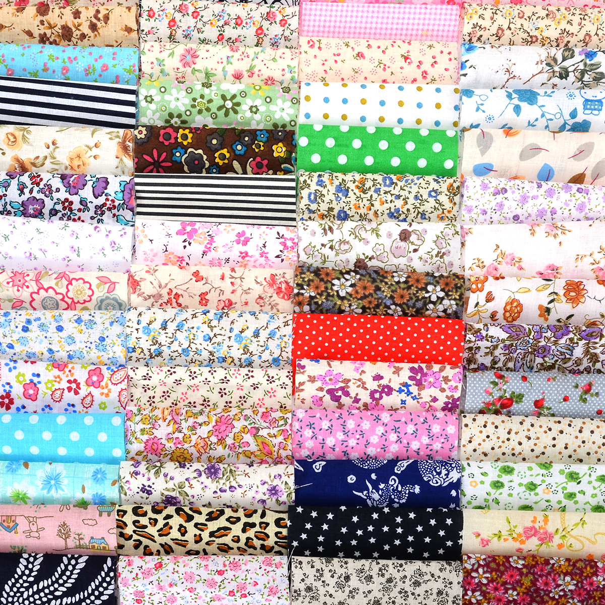 60 stks/set DIY Katoen Stof Bundel Patchwork Naaie... – Vicedeal