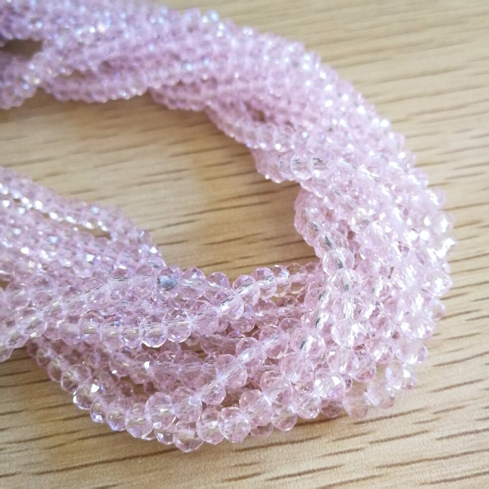 4mm 1000pieces pink round beads crystal loose bead... – Grandado