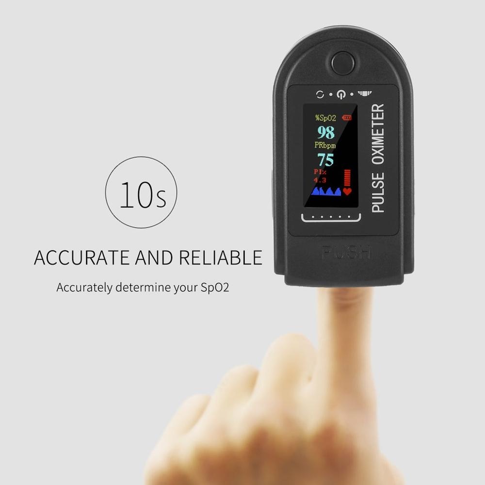 Fingertip Pulse Oximeter Blood Oxygen Saturation M... – Grandado