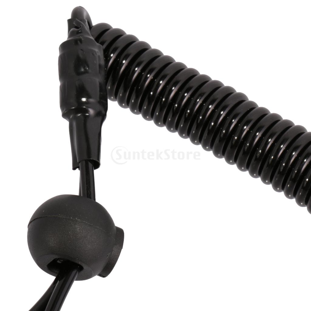 1.1M Retractable Coiled Fishing Lanyard Steel Wire... – Grandado