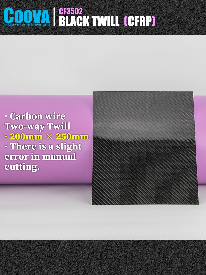 F502 COOVA Carbon Fiber Sheet Real Carbon Fiber Pl... – Grandado