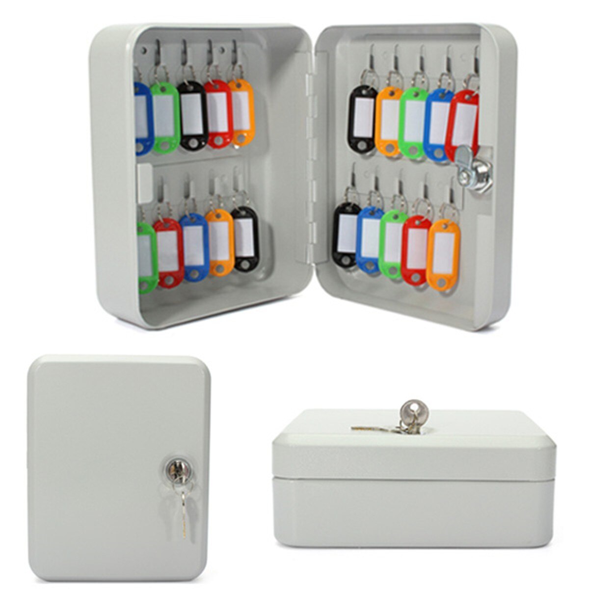 20 Hook Metal Wall Mount Lockable Security Metal K... – Vicedeal