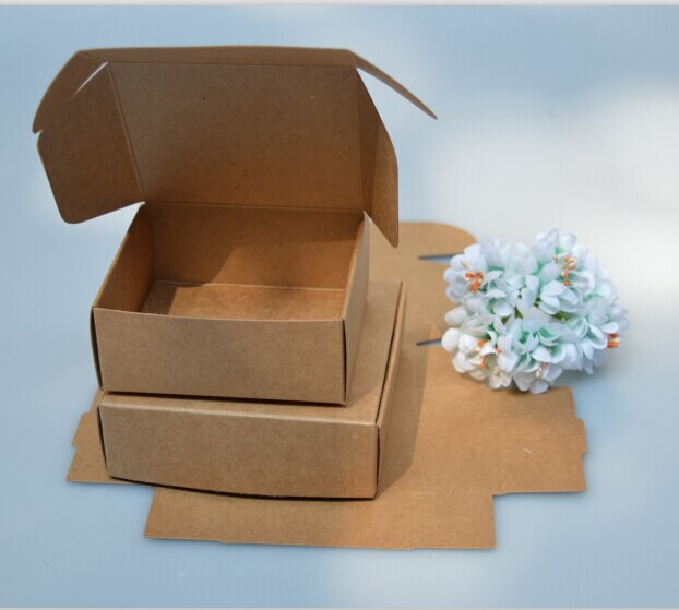 Zeep papier pacakging doos, bruin kraftpapier box,... – Vicedeal