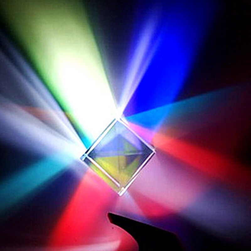 1pc Optical Glass X-cube Prism Lens Bright Light O... – Grandado