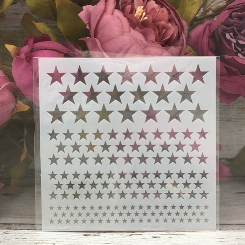 1Pcs 5*5" Stars Line DIY Layering Stencils Wall Pa... – Vicedeal