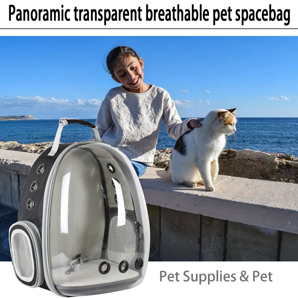 Full Transparent Space Pet Bag Cat Out Panoramic T... – Vicedeal