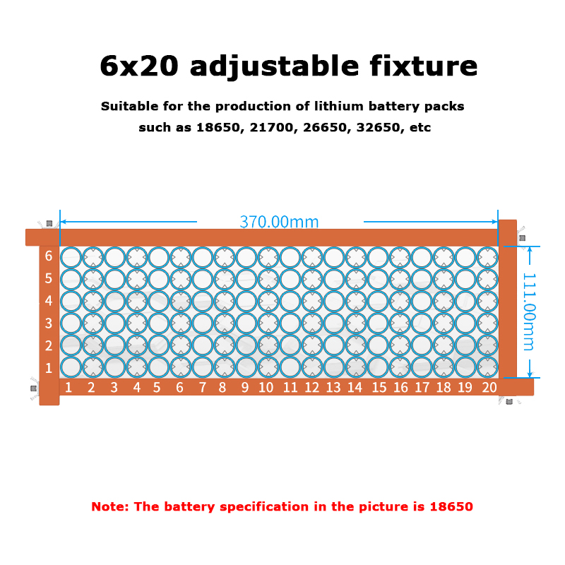 Battery universal fixture 18650 battery pack spot ... – Grandado