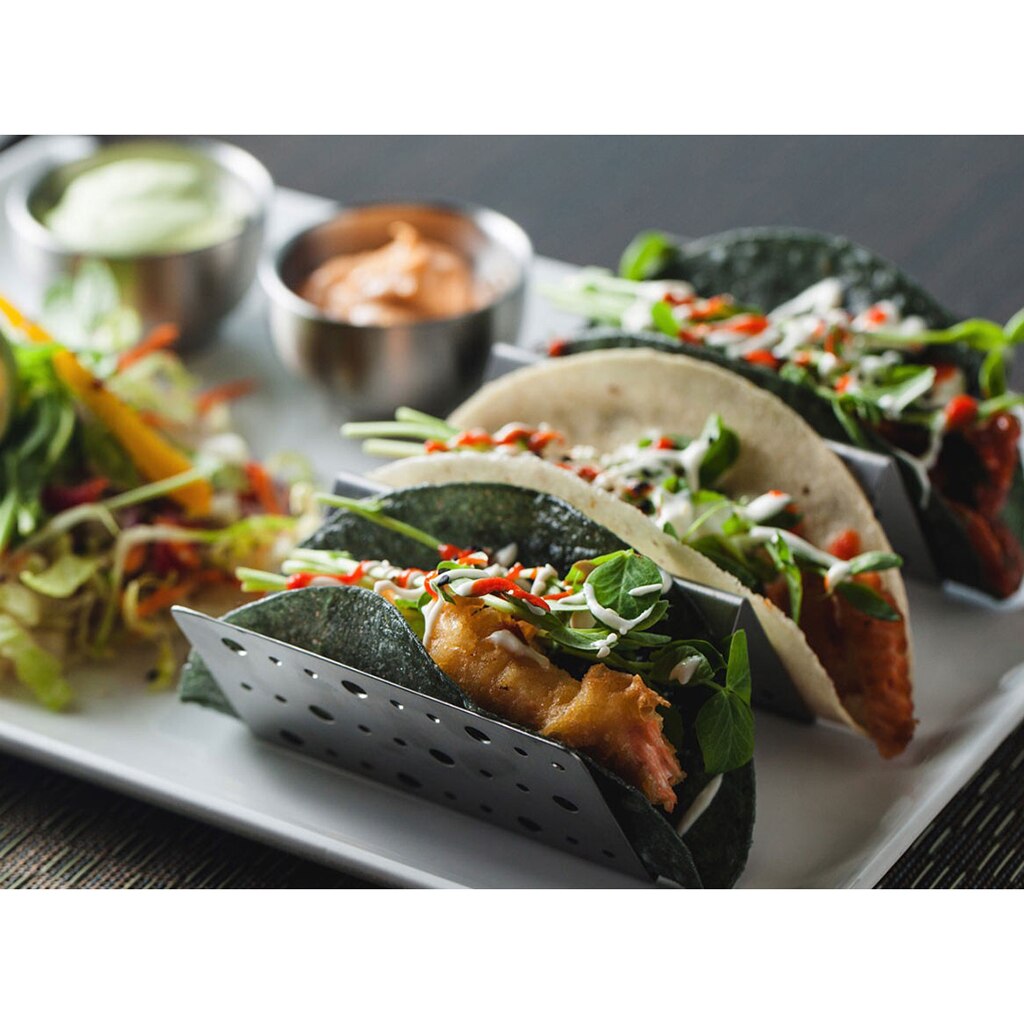 Taco Shell Holder Tortilla Stand Rack Stainless St... – Grandado