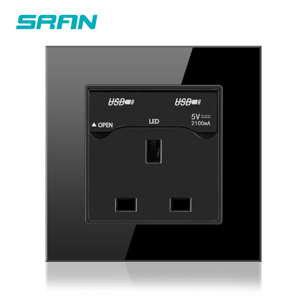 SRAN Crystal Glass Panel, Electrical Wall Socket, ... – Vicedeal