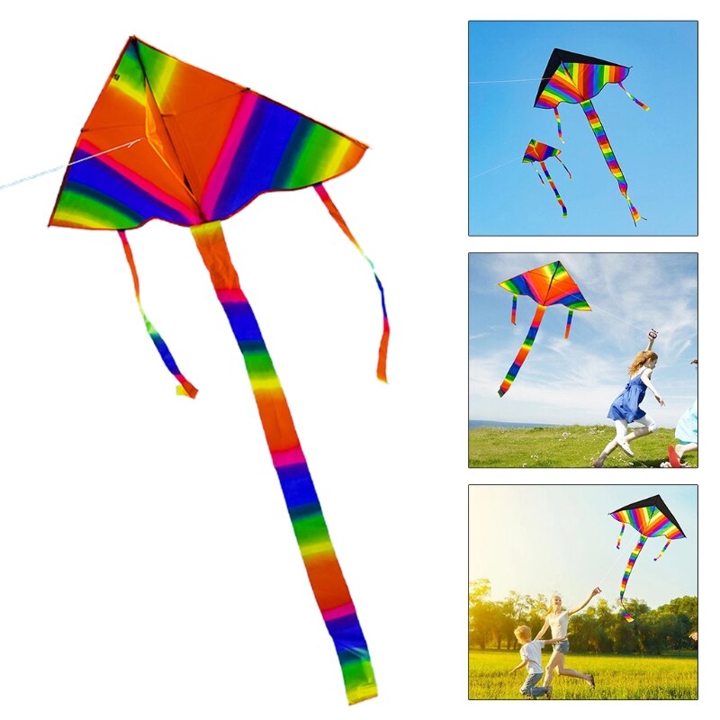 Assemble Kite Single Line Rainbow Kite Outdoor Win... – Grandado