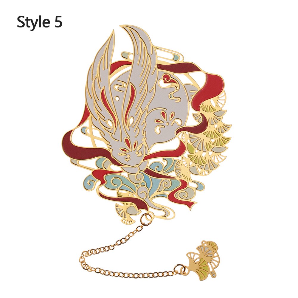 Retro Chinese Carving Style Metal Bookmarks Hollow... – Grandado